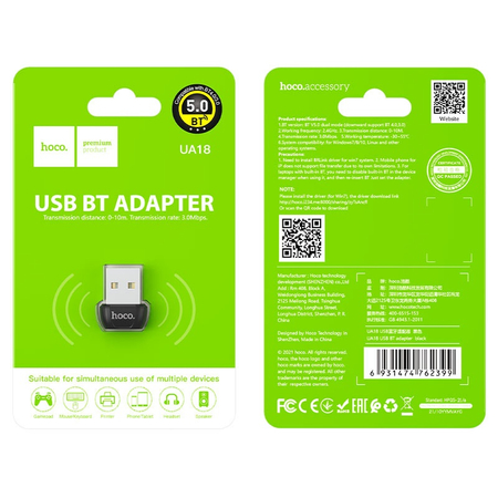 USB адаптер (bluetooth) hoco UA18