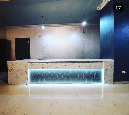 reception zakazga betakror dizaynda Diamond uz xizmatda