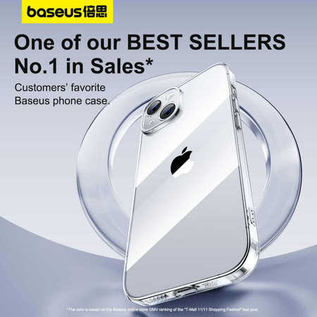 Прозрачный чехол для телефона Baseus Simple Series для iPhone 15 pro