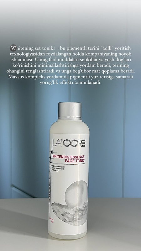 La'coredan super oqartiruvchi nabor kelishamiz
