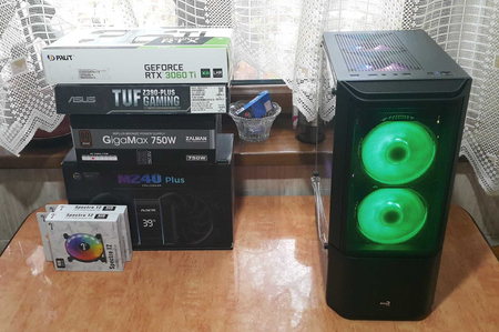 Компьютер новый, видеокарта 3060TI почти новая, CPU 9600K для 3D и игр