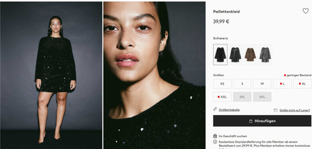 Новые Платья с пайетками H&M, размер L (48/54)