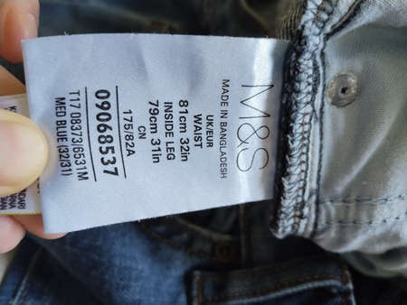 Мужские стретч джинсы Marks & Spencer из Англии , Размер 32