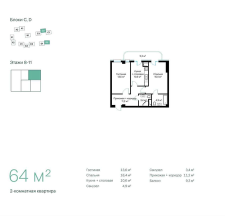 ЖК PARKWOOD новостройка 2в3/10/13 срочная продажа (70531)