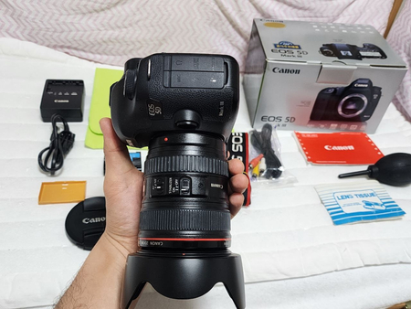 Canon 5d mark3 24-105 Kit
Body 5d mark3 
Xolati ajoyib
Karopka takumen