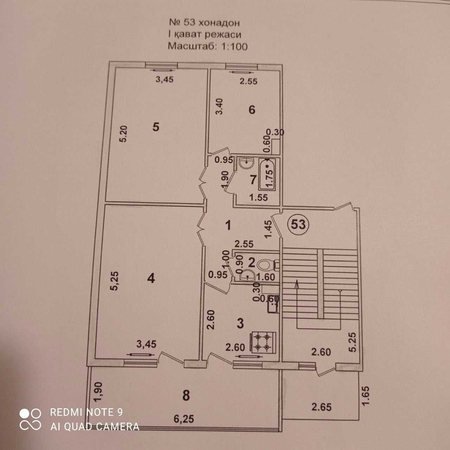 Подаётся своя 3/1/4 квартира 74 м2, Чиланзар-2 , ориентир кафе Нурхон