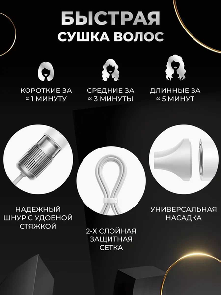 Фен Xiaomi Mijia Ionic Hair Dryer H101  ( молочный цвет )