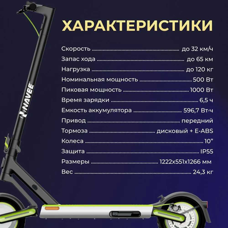 Электросамокат/электрический самокат Xiaomi Navee Electric Scooter S65