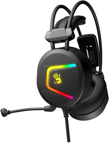 Проводные наушники Bloody MC750 BLACK, GREY - ИГРОВАЯ ГАРНИТУРА 7.1