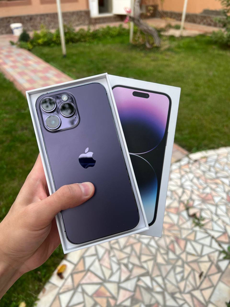 iphone 14pro max 128gb ideal karobkali 2ta sim kartali