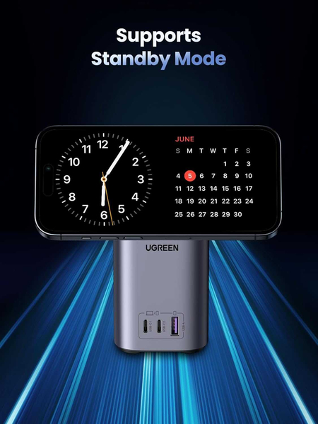 UGREEN MagSafe Charger Stand, Nexode 100W 4 in 1 with 15W
