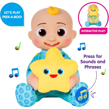 Интерактивная плюшевая фигурка CoComelon Peek-A-Boo JJ
