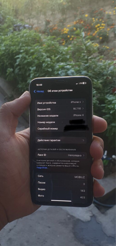 Iphone x 256 GB