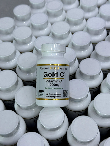California Gold Nutrition Gold C Vitamin C 1000 mg 60 capsules.