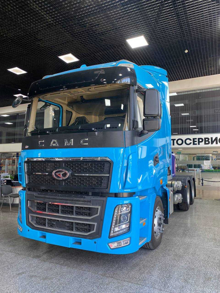 Тягач CAMC H9 6x4 CNG метан газли, подушкали