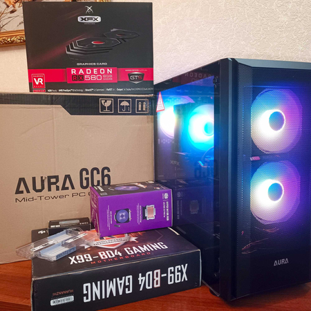 12ядер Xeon E5-2690v3(=i5-11400) /16Gb_DDR4/512Gb_NVME/RX580_8Gb +Игры