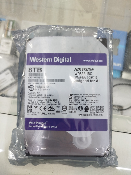 Новый жёсткий диск 8Тб WD Purple (Western Digital) в упаковке гарантия