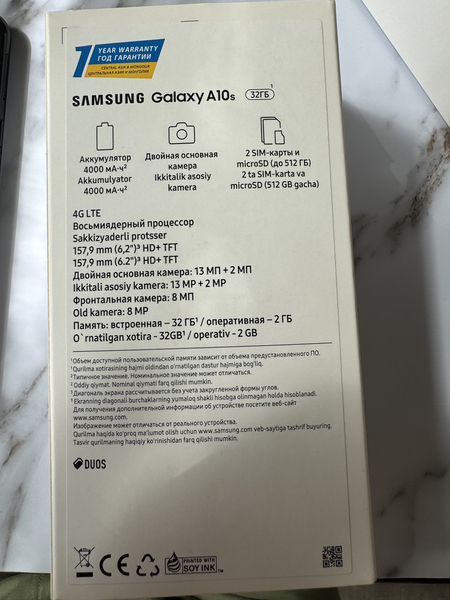 Samsug galaxy A10s 32 gb