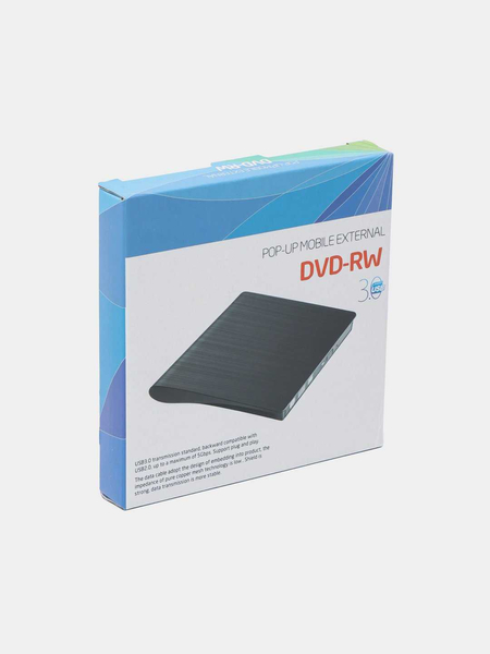 Noutbuklar va ish stollari uchun tashqi optik DVD RW USB 3.0 drayveri