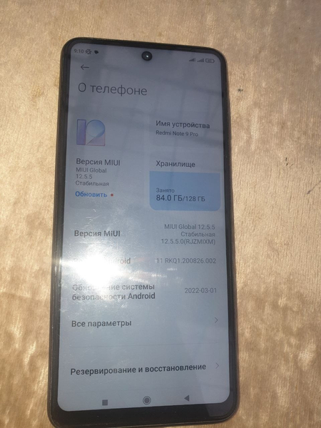 redmi note 9 s  8 ga 128 talik