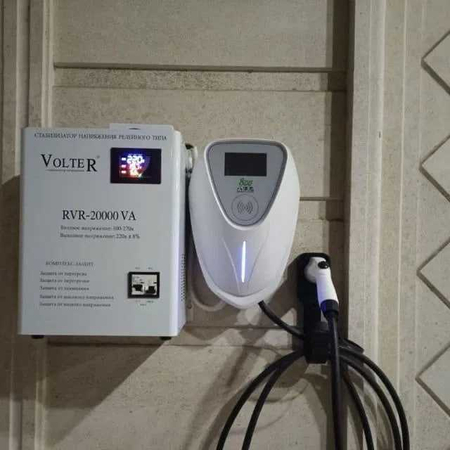Установка зарядное станция электромобиль Elektromobil zaryadka