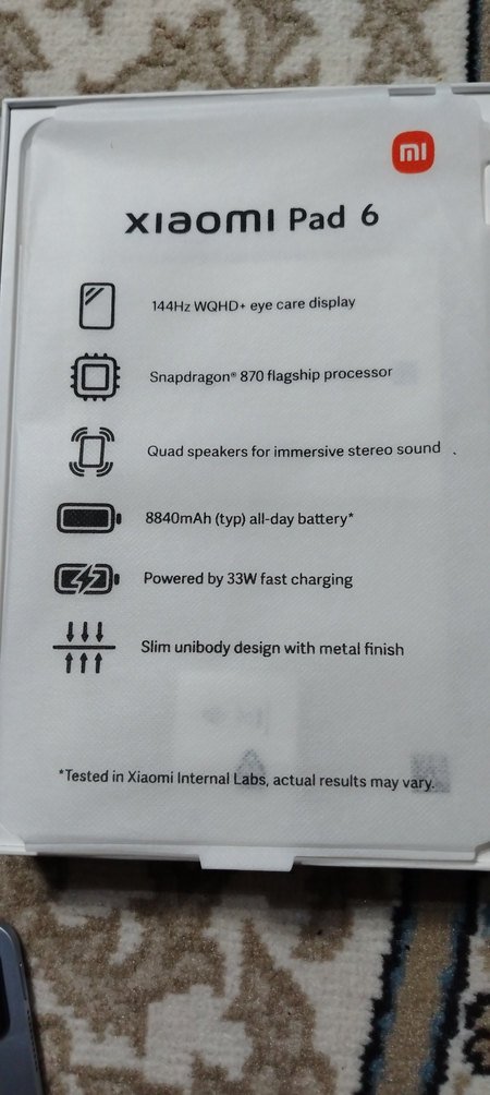 Salomalikum mipad 6 sotiladi 8/128 gb