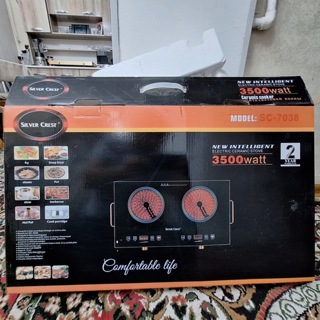 Электрическая плита двух комфортная  3500w