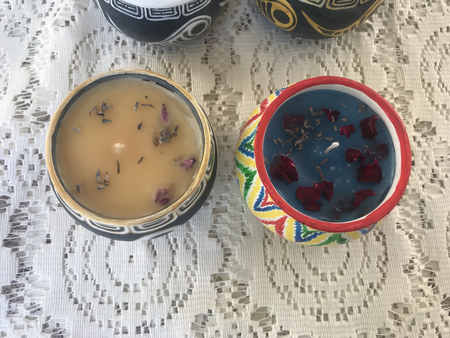 Аромасвечи ручной работы.