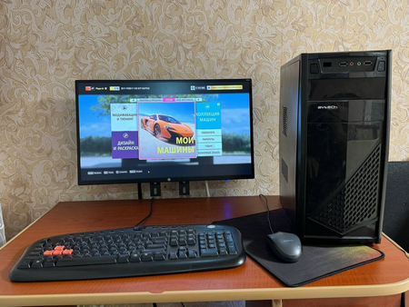 Игровой компьютер i-3 9100f/sapphire 580rx/DDR4 8GB/ SSD128