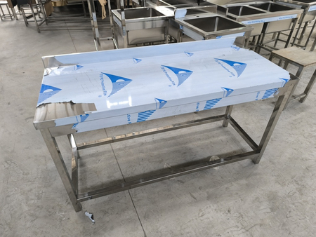 Stol nerjaveykadan 150x60 polkasiz | стол из нержавеющей  без полки