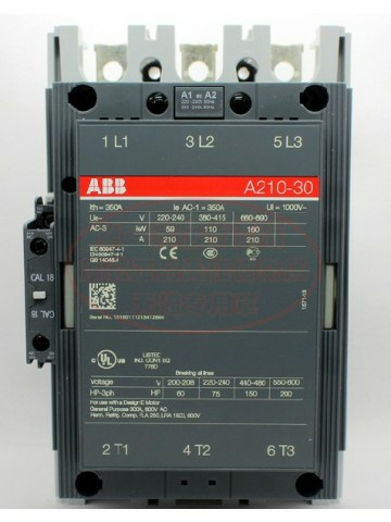 Контактор ABB A210-30 3P 210А 690/230В AC 110кВт, 1SFL511001R8011