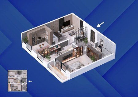 Продается квартира по Выгодной цене в ЖК New Life 3х комн. 82 м2 ‼️