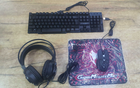 Tf 400 4x1 Klaviatura + Mouse + Naushnik + Kovrik Dostavka bepul!