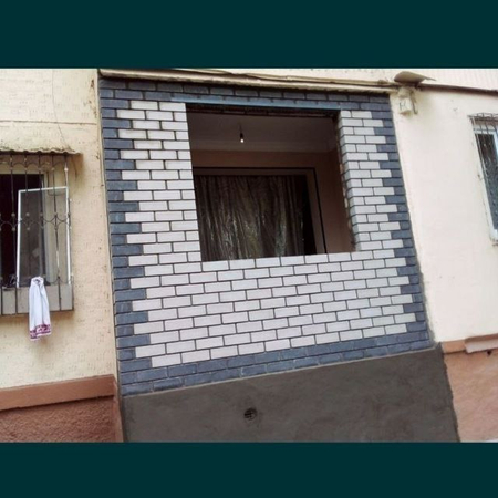 Кладка балкон. Кирпичная кладка Балконга Гишт терамиз Каменщики  И.Т.Д