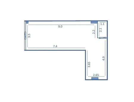 Срочно сдается нежилое помещение 52 м²  ул.Циолковская  (ХМЕ)
