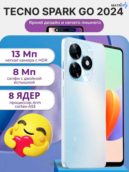 Tecno Spark GO 2024 4+4/128 mix UZ IMEI toza 1 yil kafolat