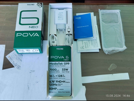 Tecno pova 6 neo obem bor