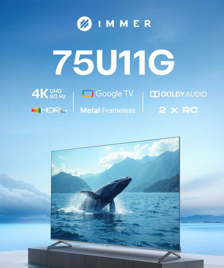 Телевизор IMMER 75 U11G 4KUHD GoogleTV самый низкий цена доставка есть
