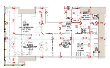 Срочно Новостройка Nest One 3/22/51, 74м2.Монолит.Коробка.Вид на Хумо