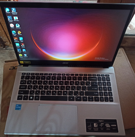 Acer Aspire 3 – 15.6” FHD, Intel i3, Kam ishlatilgan!