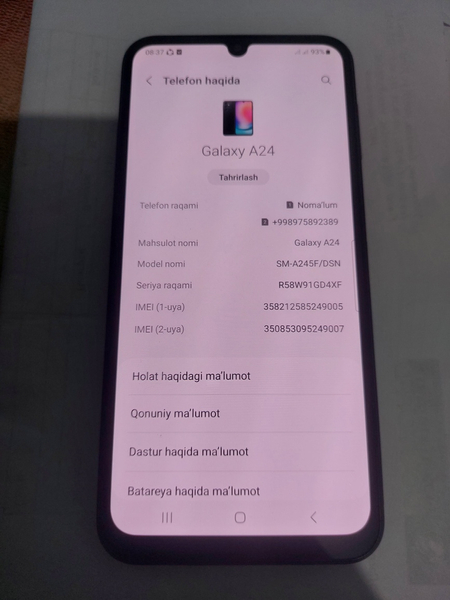 Galaxy A 24 yangi