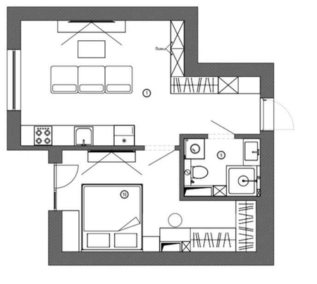 ПРОДАЕТСЯ V3622 1в2/10/12 ЖК NRG MIRZO ULUGBEK  улица Сайрам 41м2