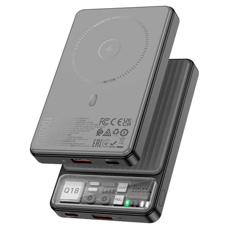 ДОСТАВКА БЕСПЛАТНО! Hoco Q18 - Беспроводной MagSafe повербанк 10000mAh