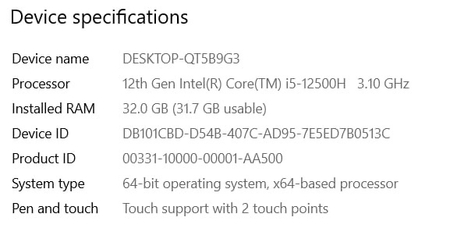 MSI Katana GF66, i5 12500h, 32GB. Obmen MacBook pro M1