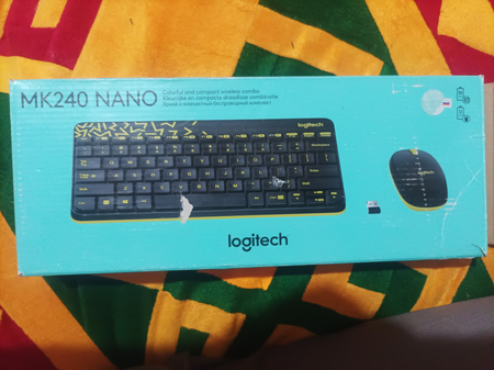 LOGITECH MK 240 комплект безпроводной клавиатура и мышь сатылады.