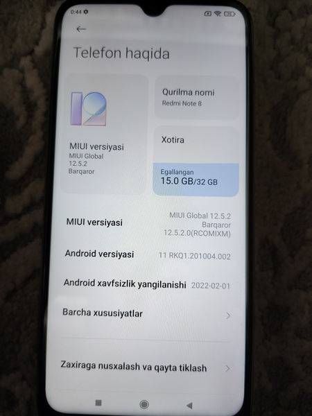Redmi note 8 4/32