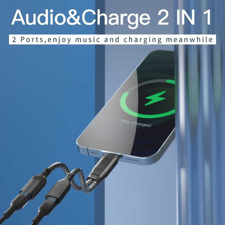 Переходник для телефона Type C и iPhone   Charger+Audio