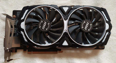 Продается видеокарта MSI GeForce GTX 1060 ARMOR 6GD5X OC