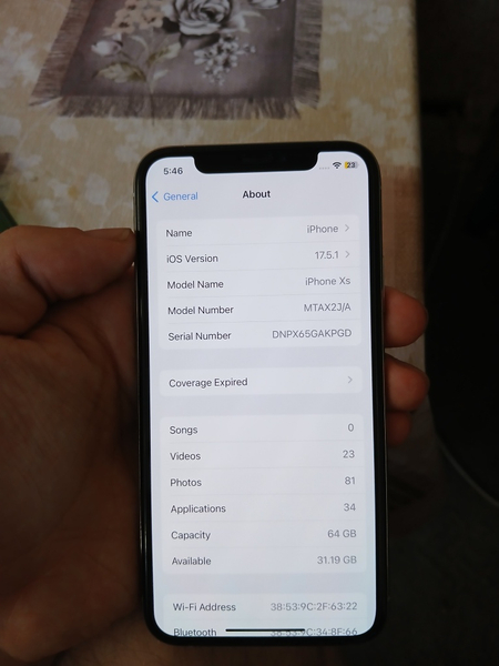 IPhone XS 64 talik