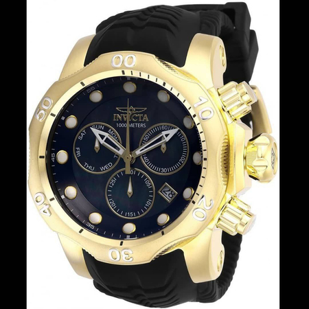 Invicta часы, хронограф, 37195 Bolt Zeus Black, Gold.
Циферблат 53мм.